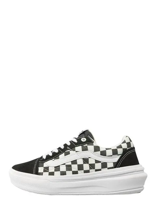 VANS Old Skool Checkerboard Low Top Sneakers - Black/white
