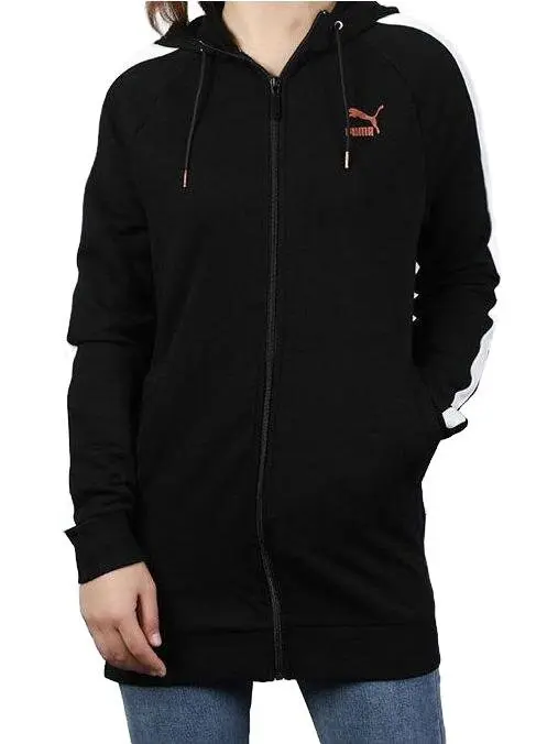 PUMA Hooded Zip-up Casual Jacket - Black