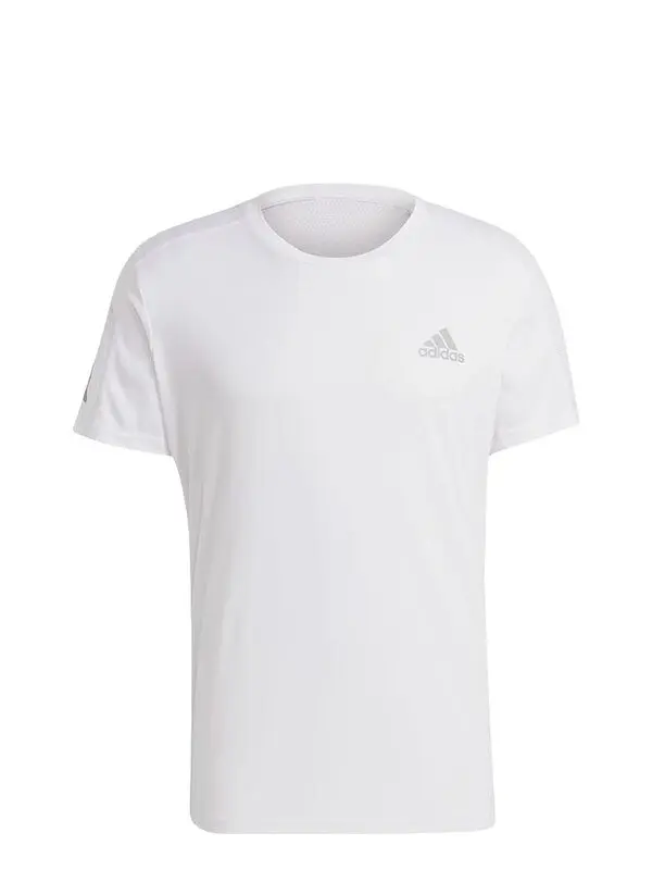 Adidas Own The Run Reflective Crewneck Short Sleeve T-shirt - White