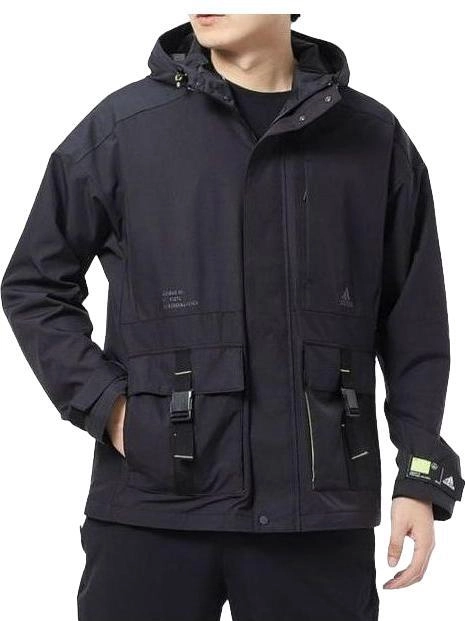 Adidas Woven Bagjk Hooded Jacket - Black