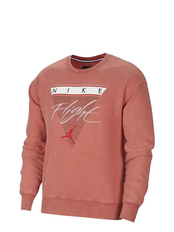 JORDAN Air Flight Crewneck Sweatshirt - Red