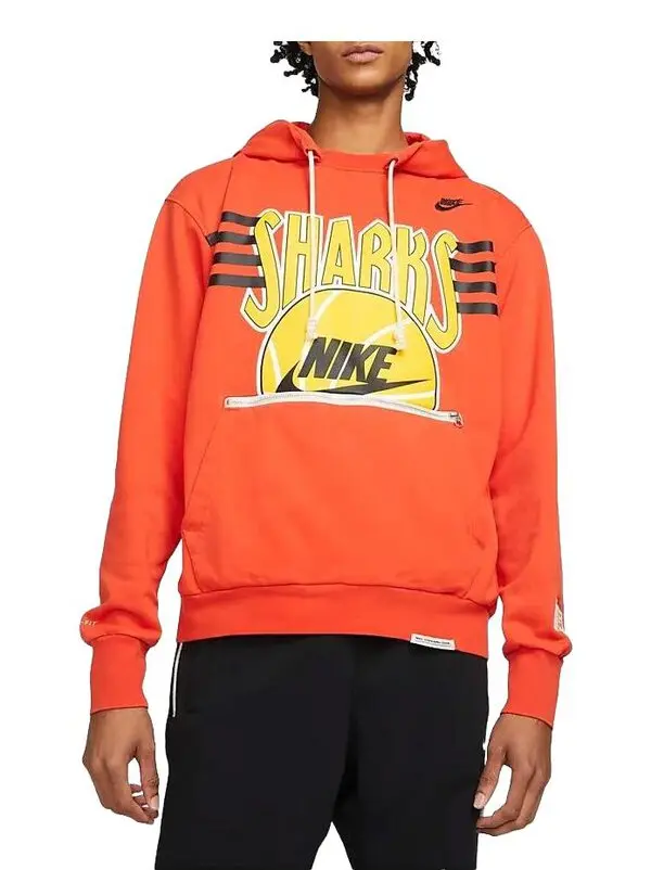 Nike Dri-fit Standard Issue Basketball Hoodie - Habanero Red