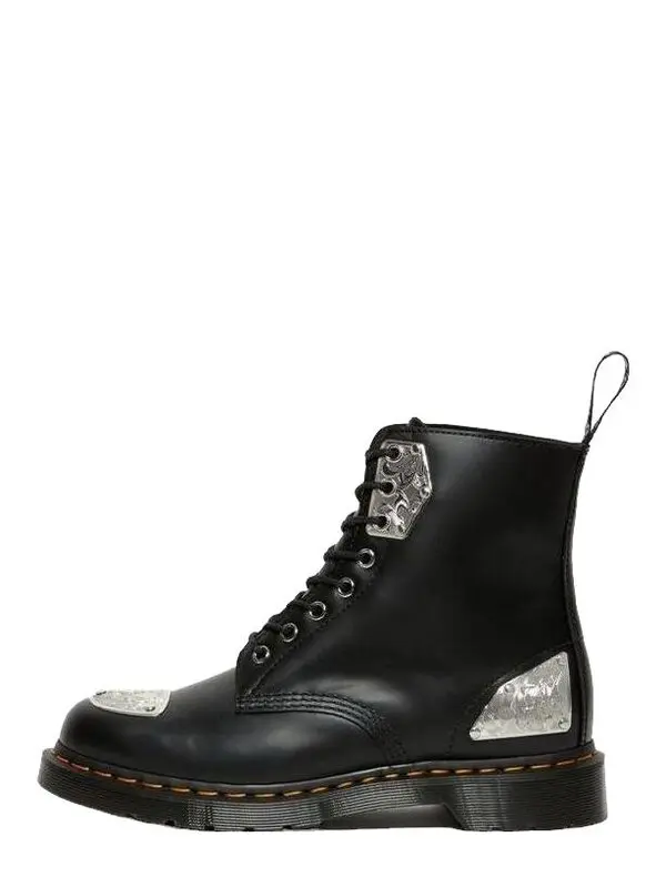 Dr. Martens 1460 Combat Boots With Metal Detailing - Black
