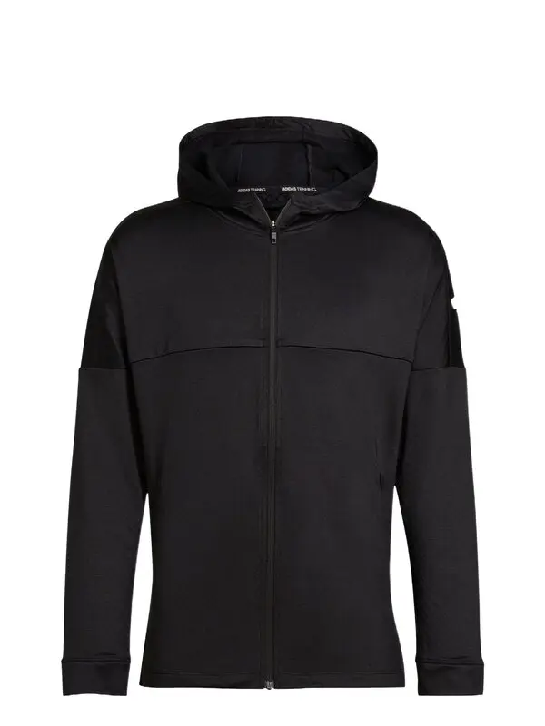 Adidas Workout Warm Full-zip Hoodie - Black