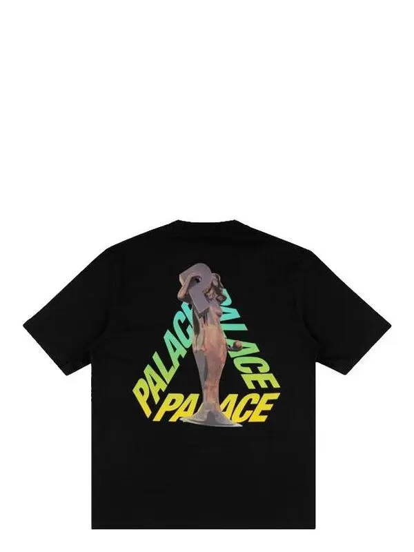 PALACE Rolls P3 Back Logo Gradient Triangle Short Sleeve T-shirt - Black