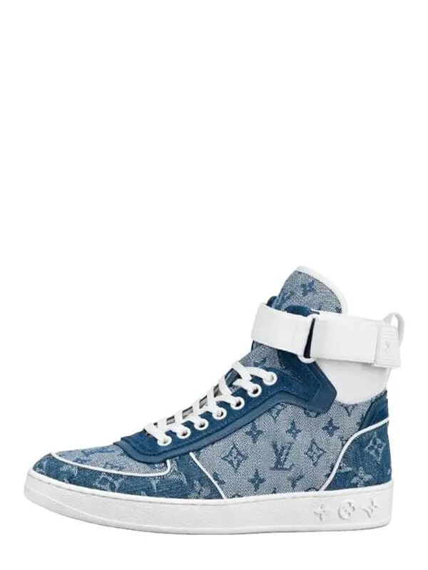 LOUIS VUITTON Monogram High-top Sneakers - Blue