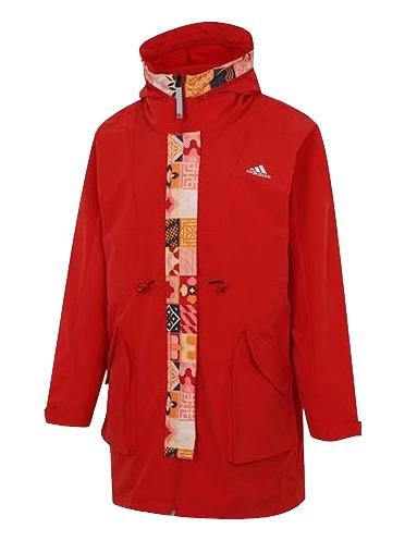 Adidas Limited Edition Fleece Lined Hooded Jacket - Red