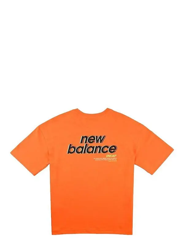 NEW BALANCE Short Sleeve Casual Sports Shirt - Orange