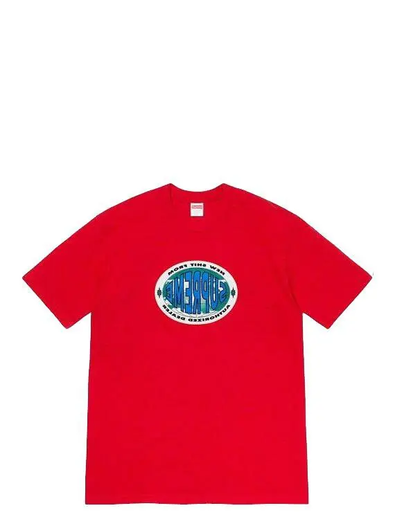 Supreme Fw19 Week 1 New Shit Tee Alphabet Logo Short Sleeve - Red