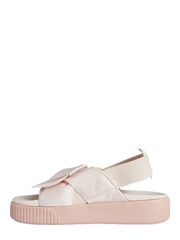 PUMA Platform Slide Sandals With Bow Detailing - Pink