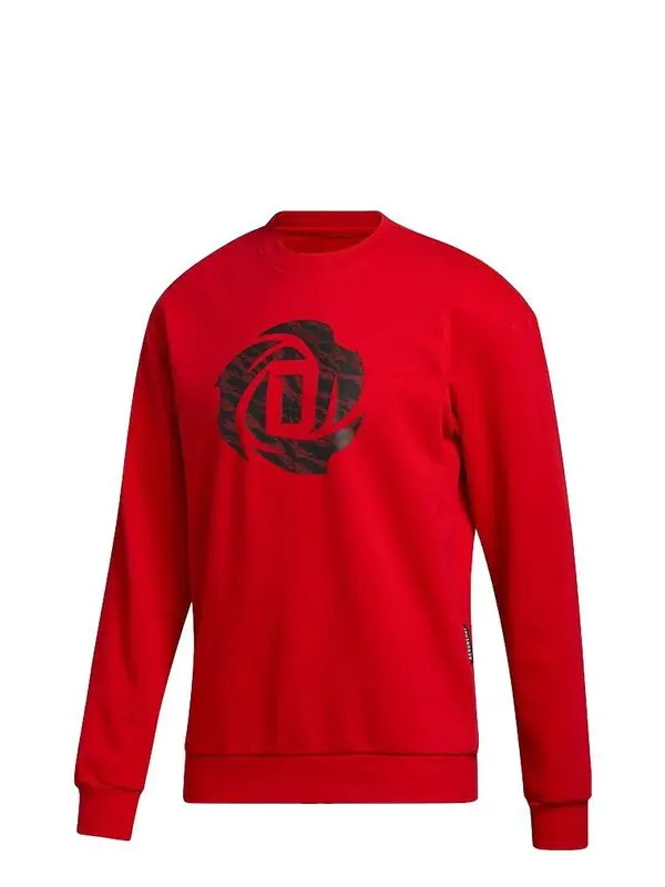 Adidas Derrick Rose Basketball Crewneck Sweatshirt - Red