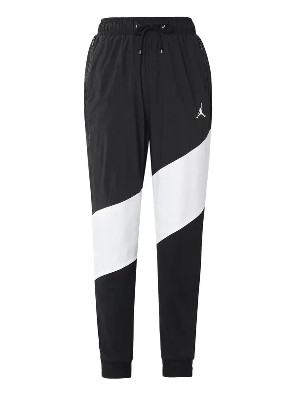 JORDAN Wings Diamond Woven Sports Colorblock Sports Long Pants - Black