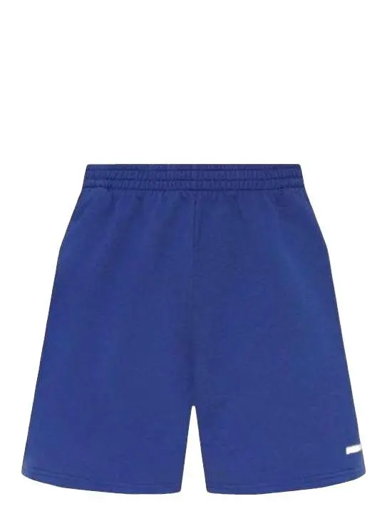 Balenciaga Logo Print Shorts - Indigo/white