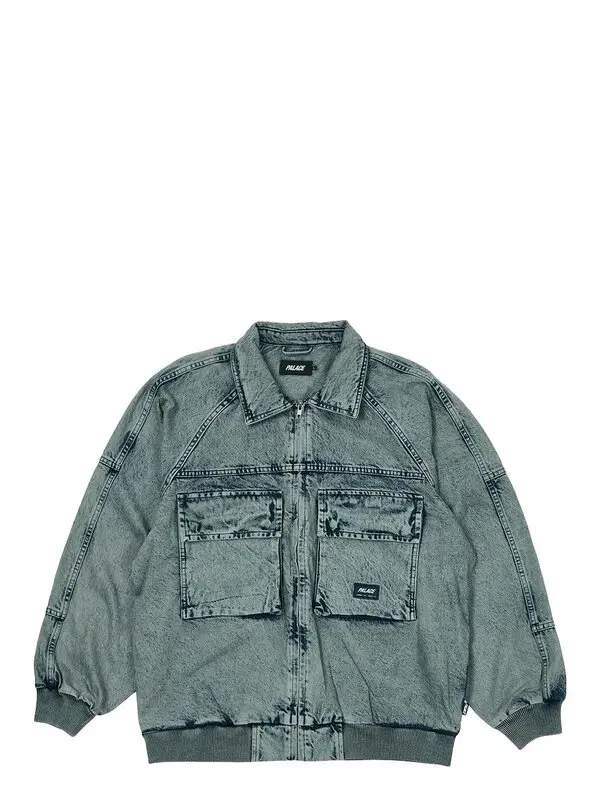 PALACE Acid Wash Denim Jacket - Blue