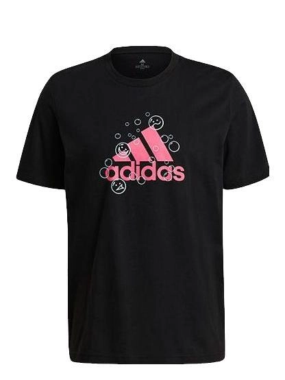 Adidas Smly Bbls T Casual Sports Round Neck Short Sleeve - Black