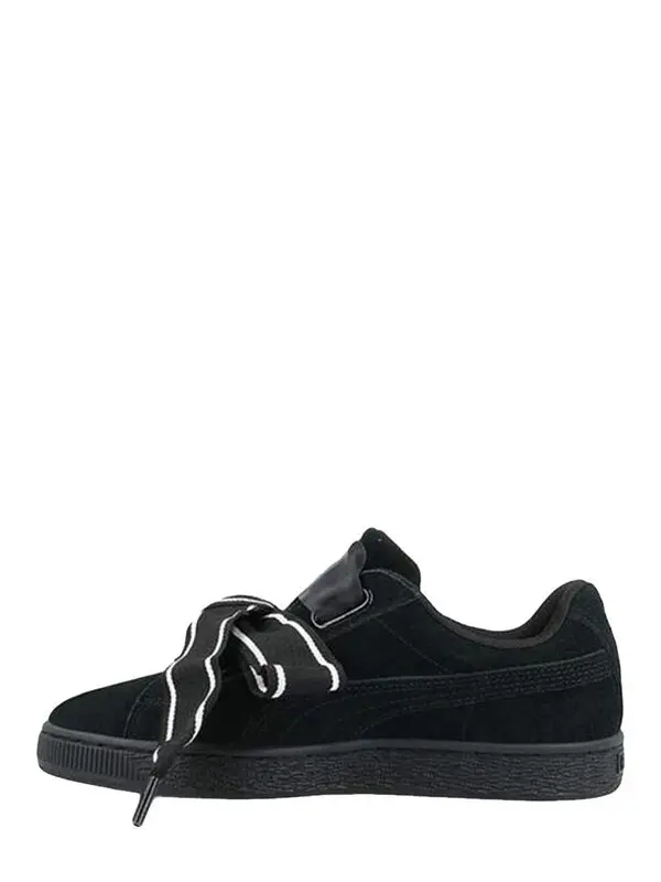 PUMA Suede Heart Satin Sneakers - Black