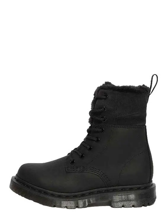 Dr. Martens 1460 Kolbert Wintergrip Faux Fur Lined Boots - Black