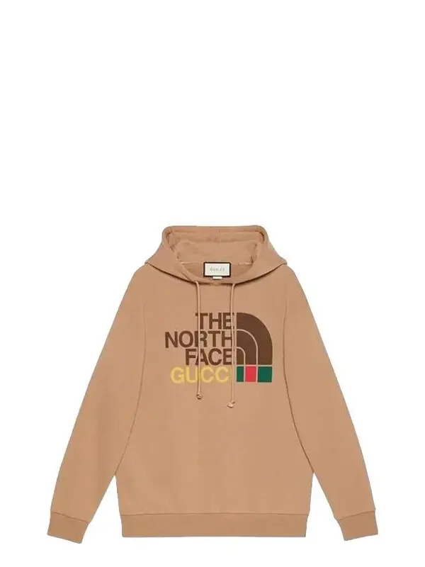 Gucci X The North Face Cotton Hoodie - Brown