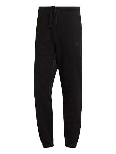 Adidas Originals Cotton Drawstring Elastic Waistband Sports Pants/trousers/joggers Black - Default Color
