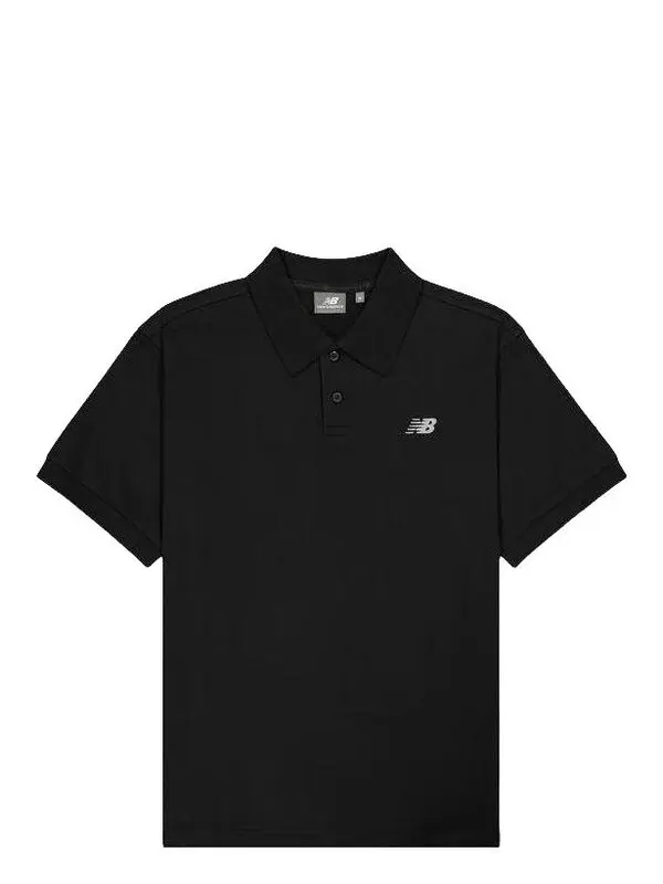NEW BALANCE Nb Logo Polo Shirt Asia Sizing - Black