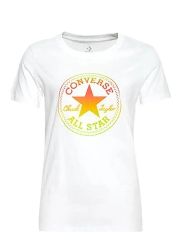CONVERSE Chuck Patch Crew T-shirt - White/yellow