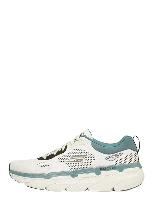 Sketchers Go Run Max Cushion Premier Athletic Sneakers - White/black/green