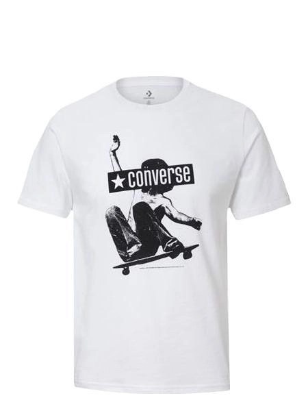 CONVERSE All Star Skateboard Graphic T-shirt - White