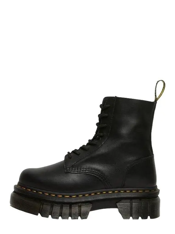 Dr. Martens Audrick Nappa Lux Platform Ankle Boots - Black