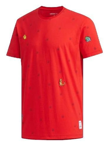 Adidas Neo X Pokémon Crossover Series Sports Short Sleeve - Red