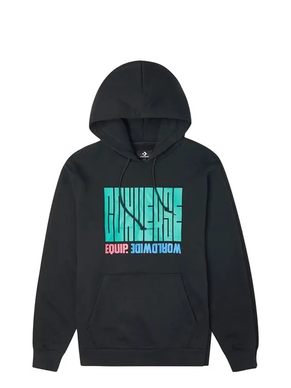 CONVERSE Equip Worldwide Graphic Hoodie - Black