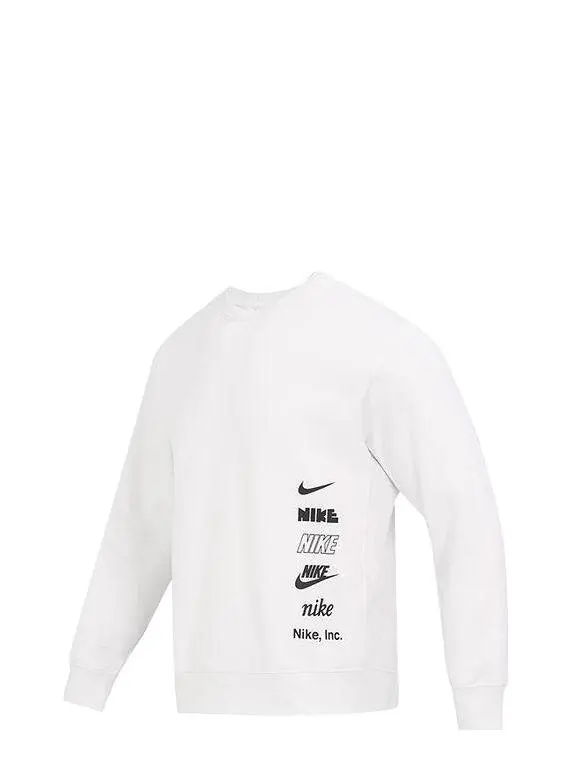 Nike Multi-label Logo Crewneck Sweater - White