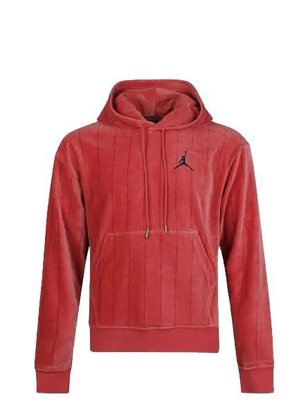 JORDAN Air Stripe Fleece Hoodie - Red
