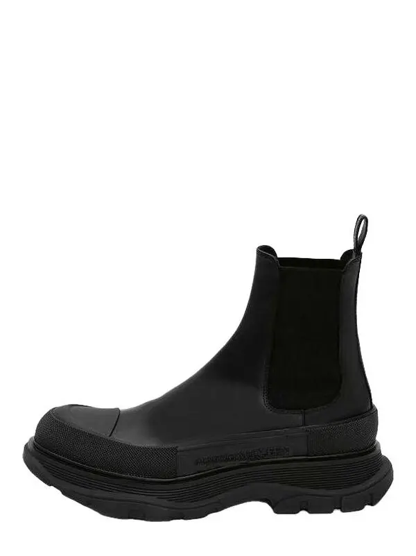 Alexander McQueen Tread Slick Ankle Boots - Black/silver