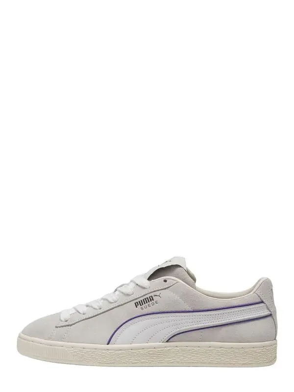 PUMA X Lauren London Suede "protect Your Peace" Sneakers - White/purple