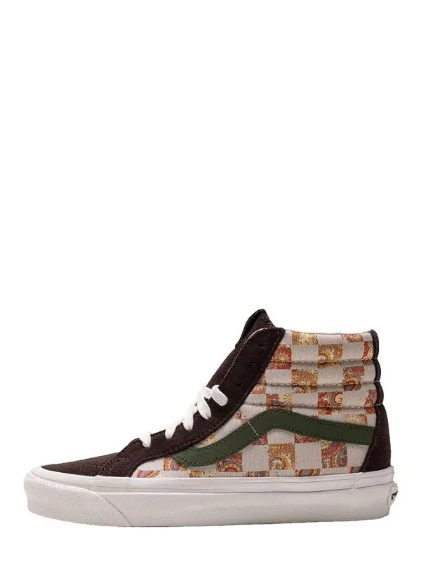 VANS Sk8-hi 38 Dx 'bricolage Check' High-top Sneakers - Beige/white/black
