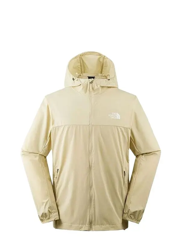 The North Face Hooded Windbreaker Jacket - Beige