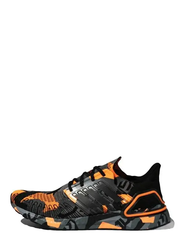 Adidas Ultra Boost 20 Athletic Sneakers - Black/orange/gray