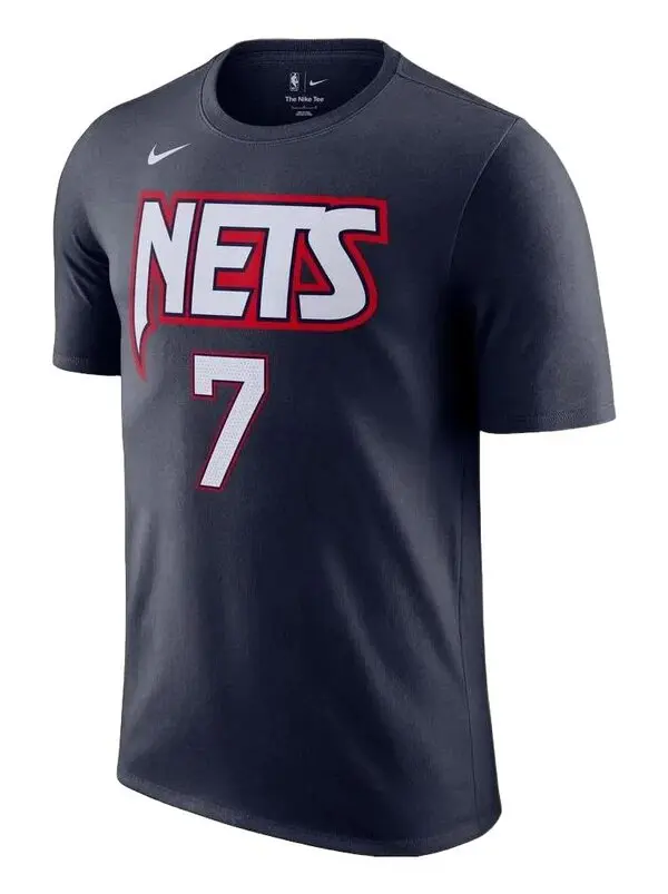 Nike Nba Brooklyn Nets Durant No. 7 T-shirt 'navy White Red - Multi-color