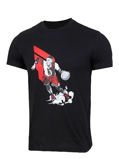 Adidas Dame Geek Up Lillard Basketball Sports Short Sleeve - Black