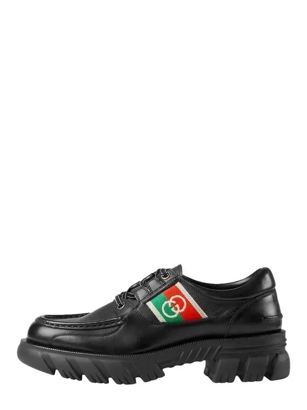 Gucci Gg Romance Lace-up Sneakers - Black