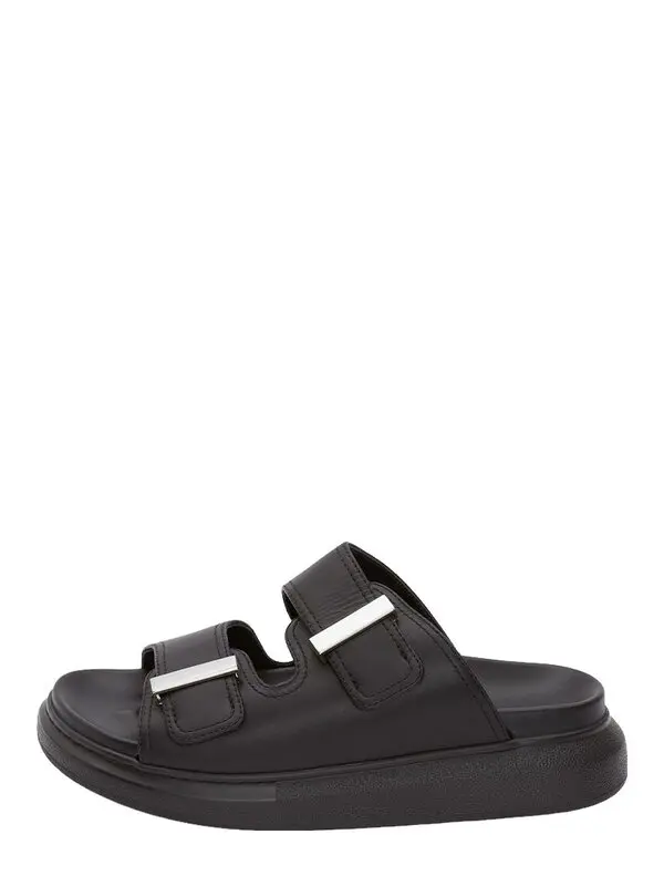 Alexander McQueen Hybrid Slide - Black/silver