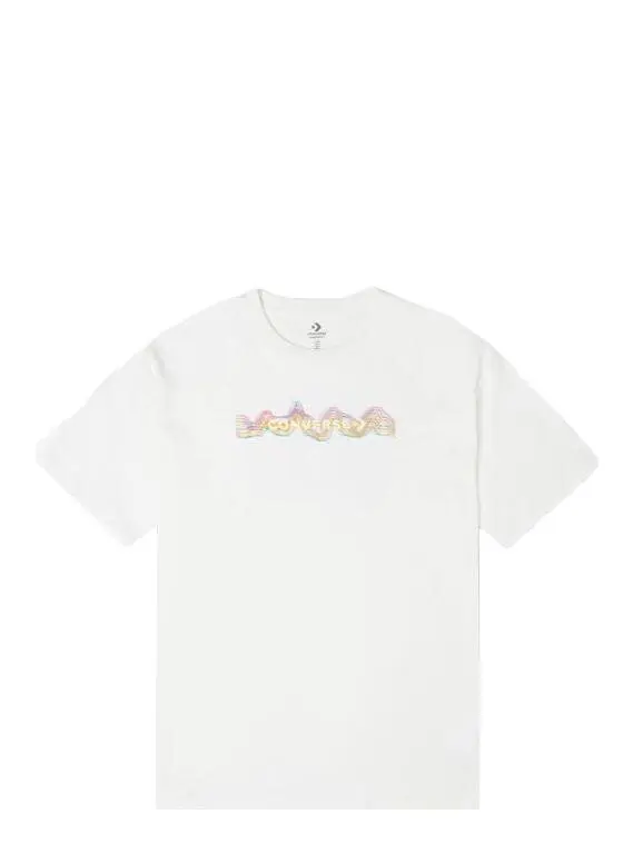 CONVERSE Graphic Print Loose Fit Short Sleeve T-shirt - White