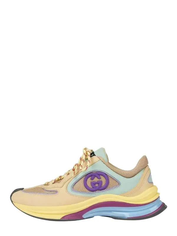 Gucci Run Suede Sneakers - Yellow
