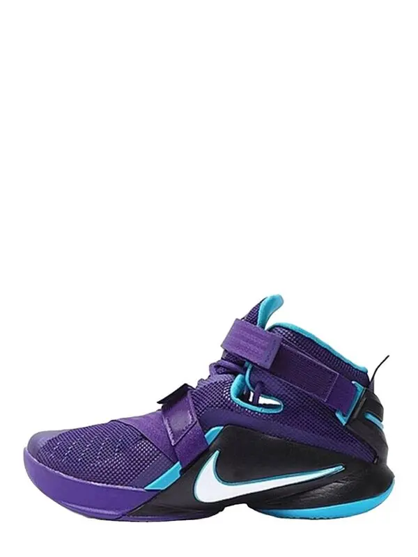 Nike Lebron Zoom Soldier Basketball Sneakers - Purple/black/blue