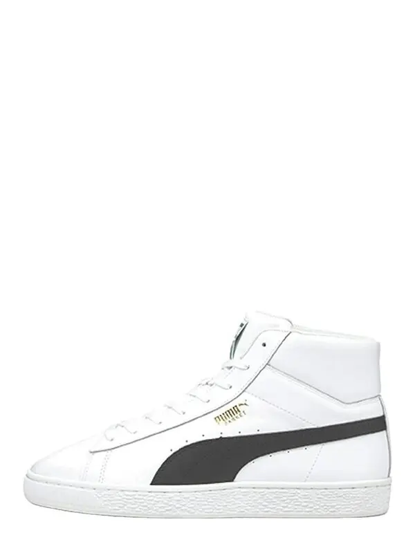 PUMA Basket Mid Xxi Lace-up Sneakers - White/black