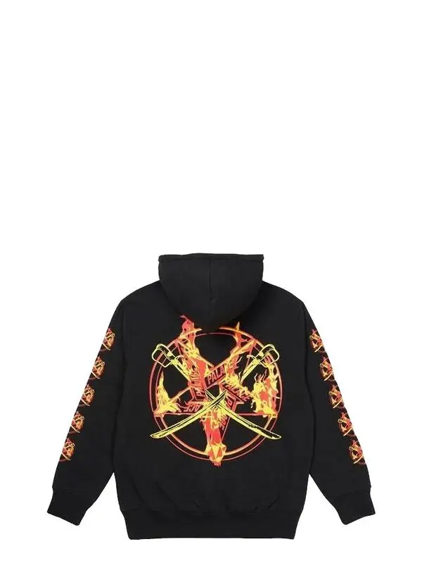 PALACE Fw21 X Salomon Flamed Hoodie - Black