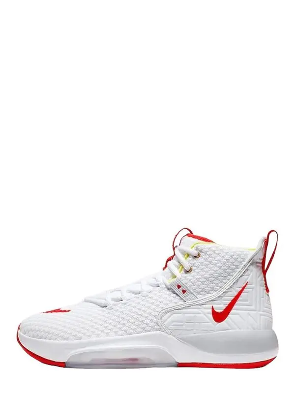 Nike Zoom Rize High-top Basketball Sneakers - White/red/yellow