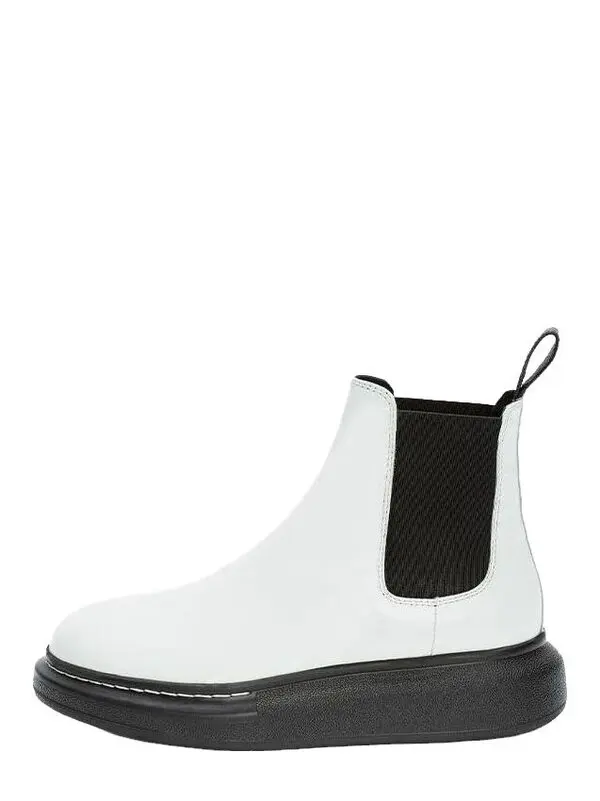 Alexander McQueen Hybrid Chelsea Boot - Black/white