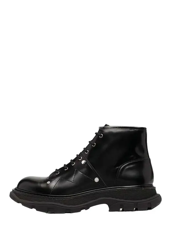 Alexander McQueen Tread Slick Combat Boots - Black