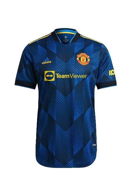 Adidas Manchester United Player Edition Away Short Sleeve Jersey - Blue